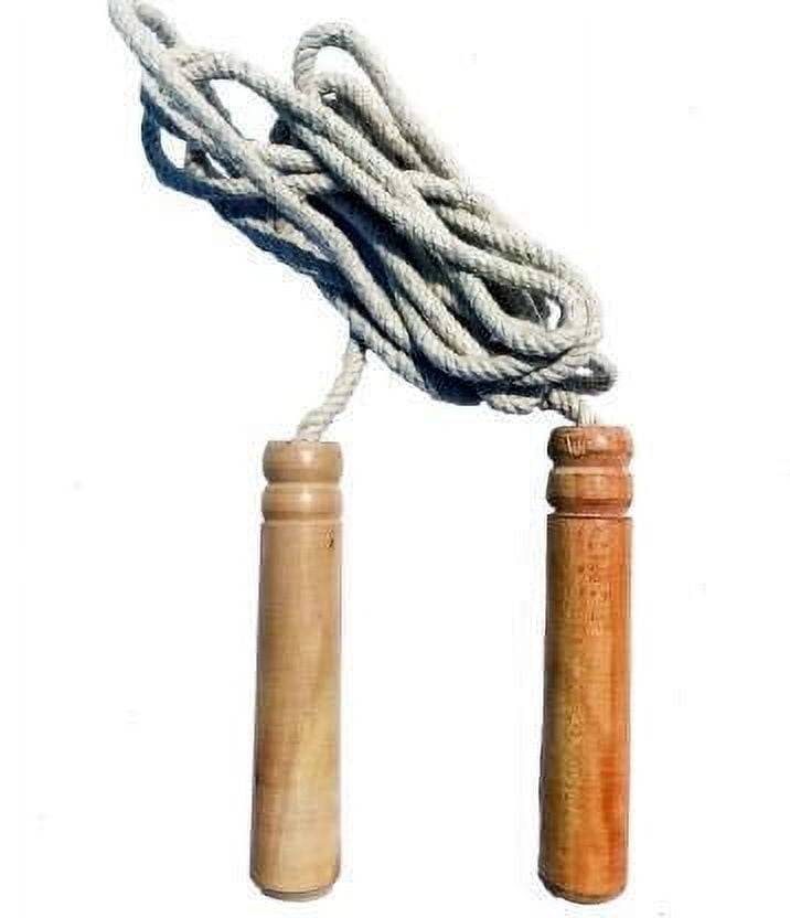 REINDEER Skipping Ropes Set With Wooden Handle and 103 inches long Jute ...