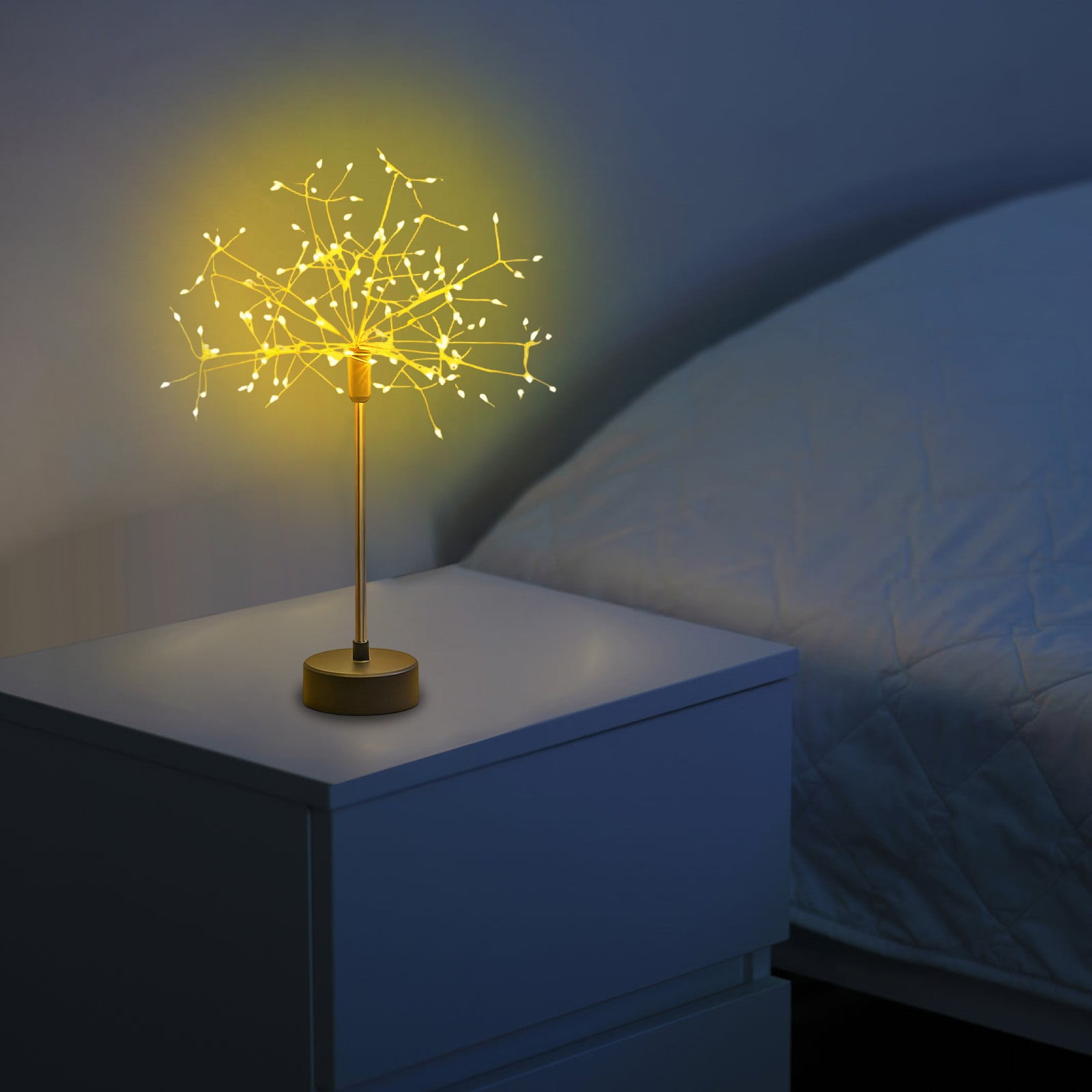 REK Centerpiece Lamp With Design Mini Tabletop Night Light USB Or ...