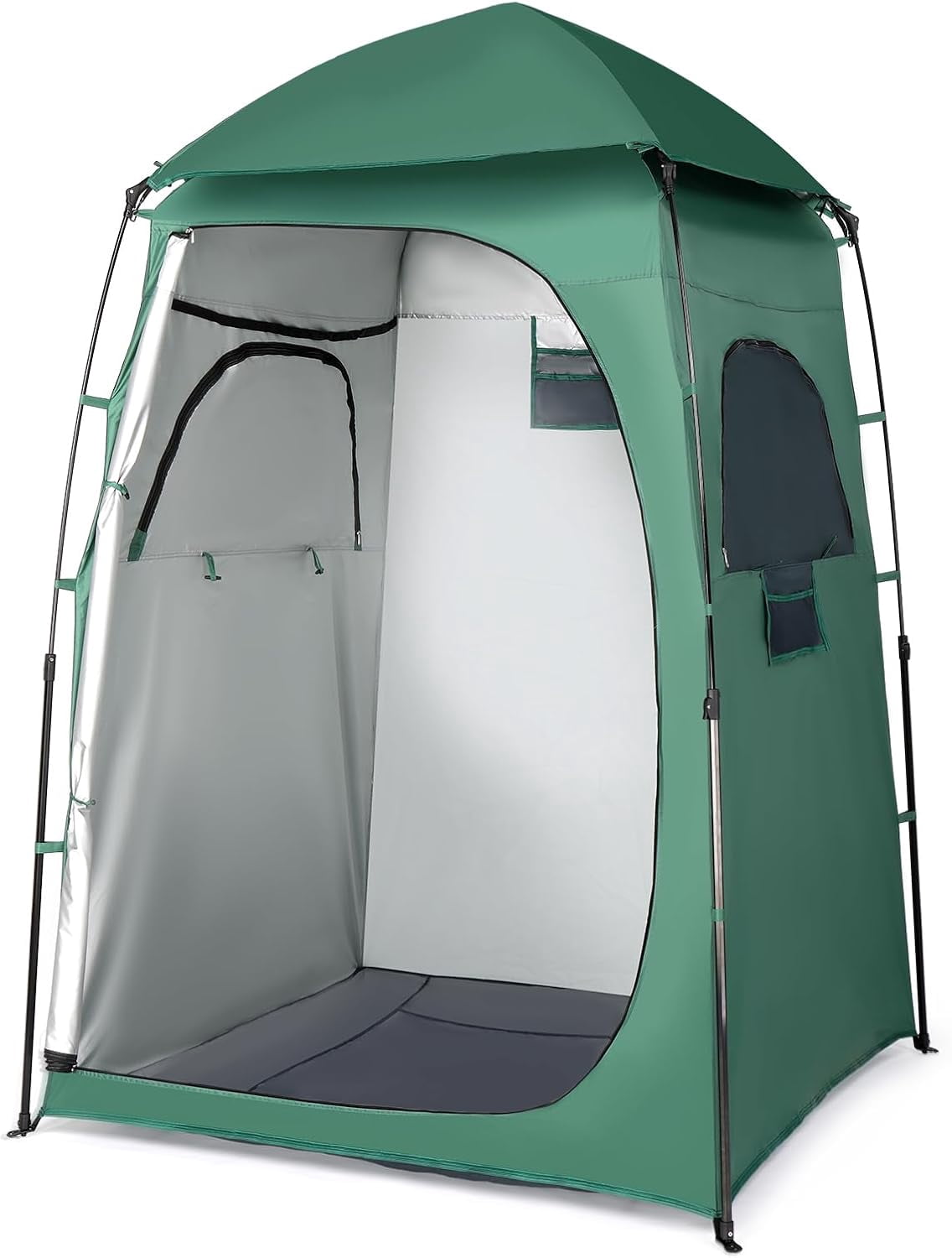 REKHH 6.8FT Shower Tent, Large Instant Pop Up Shelter with Mesh Floor ...