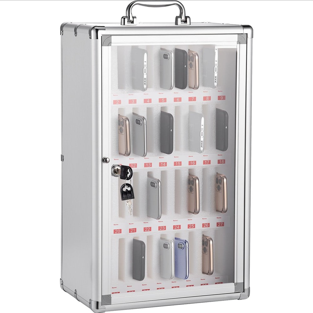 REKHH Cell Phones Storage Cabinet, Clear Pocket Chart Storage Locker ...