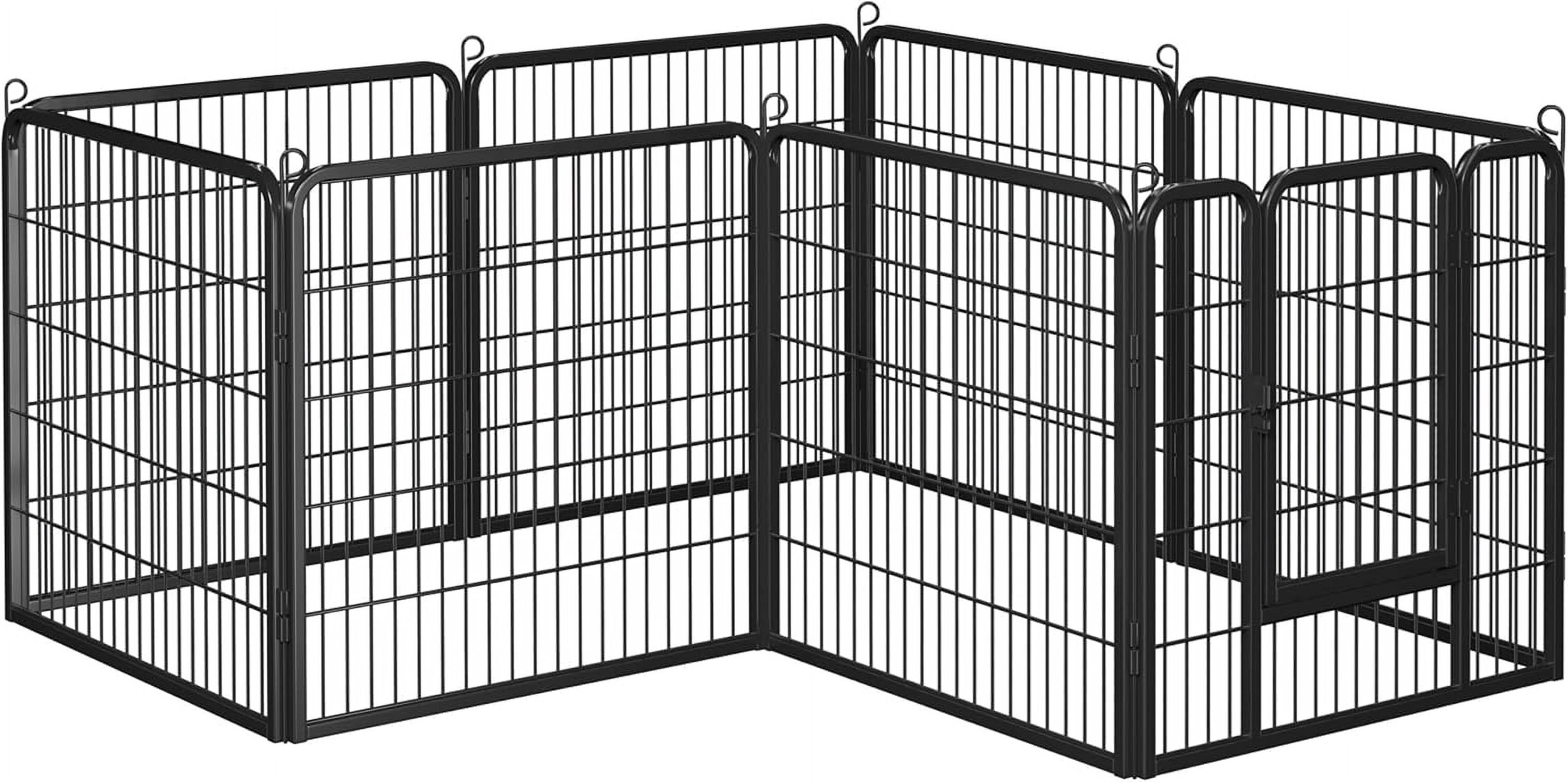 REKHH Decorative Garden Fence - 32 in x 21ft Rustproof Folding Fencing ...