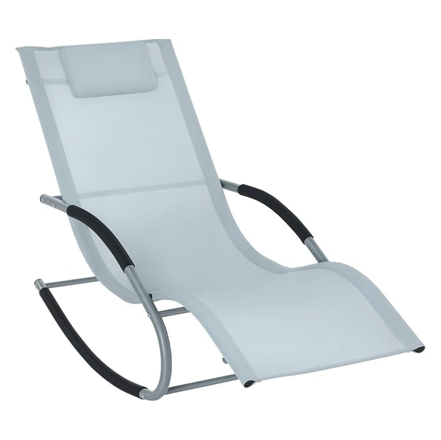 REKHH Zero Gravity Rocking Chair Outdoor Chaise Lounge Chair Recliner ...