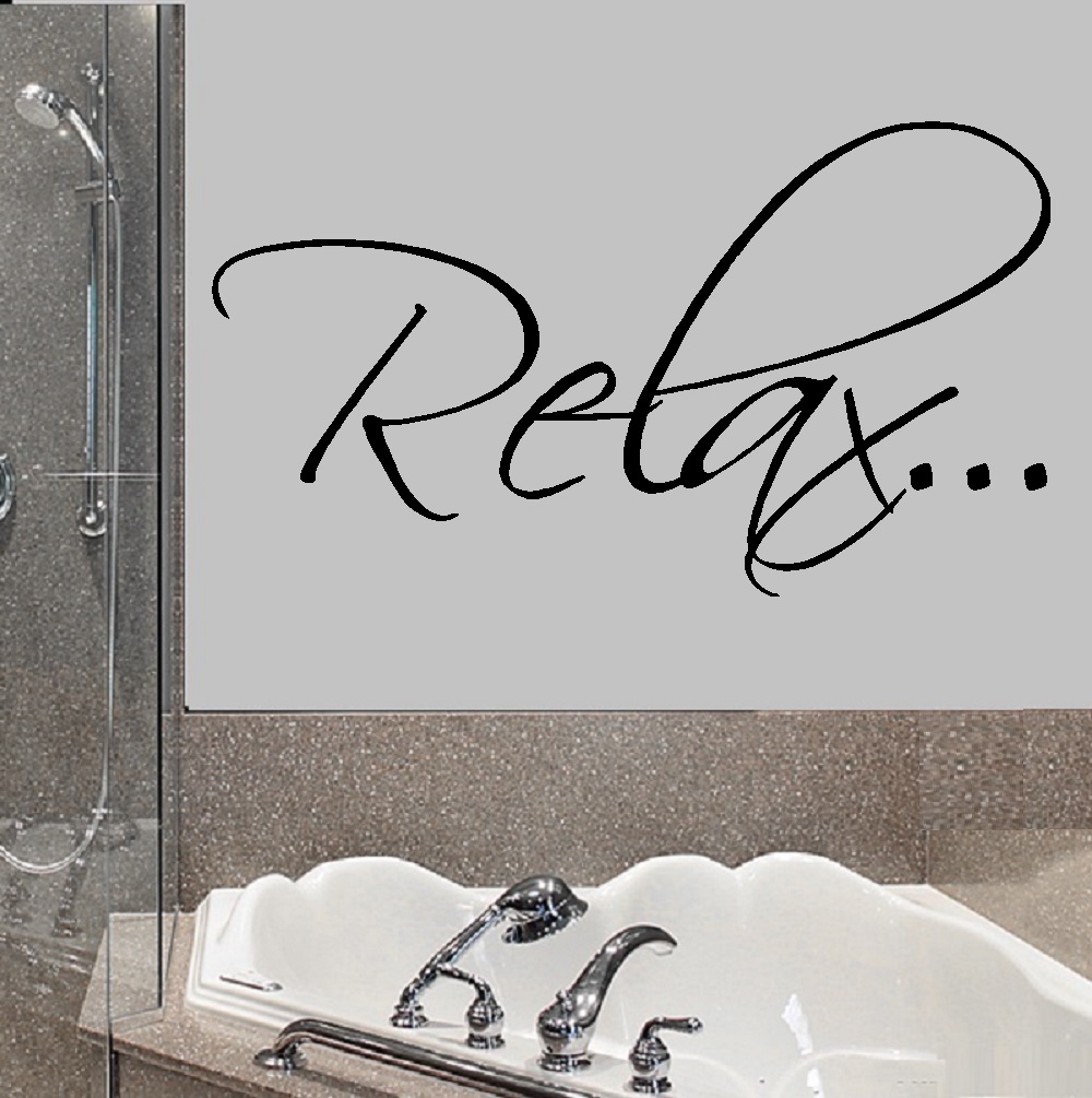 RELAX #2 ~ WALL DECAL, HOME DECOR 17" x 30" - Walmart.com