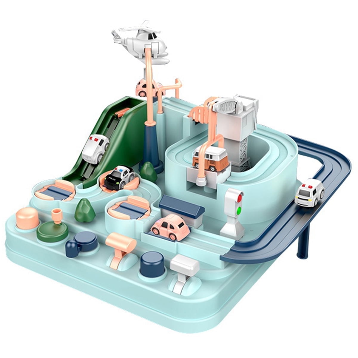 RELAX Car Adventure Toys, City Rescue Toy Set, Educational Racing Game ...