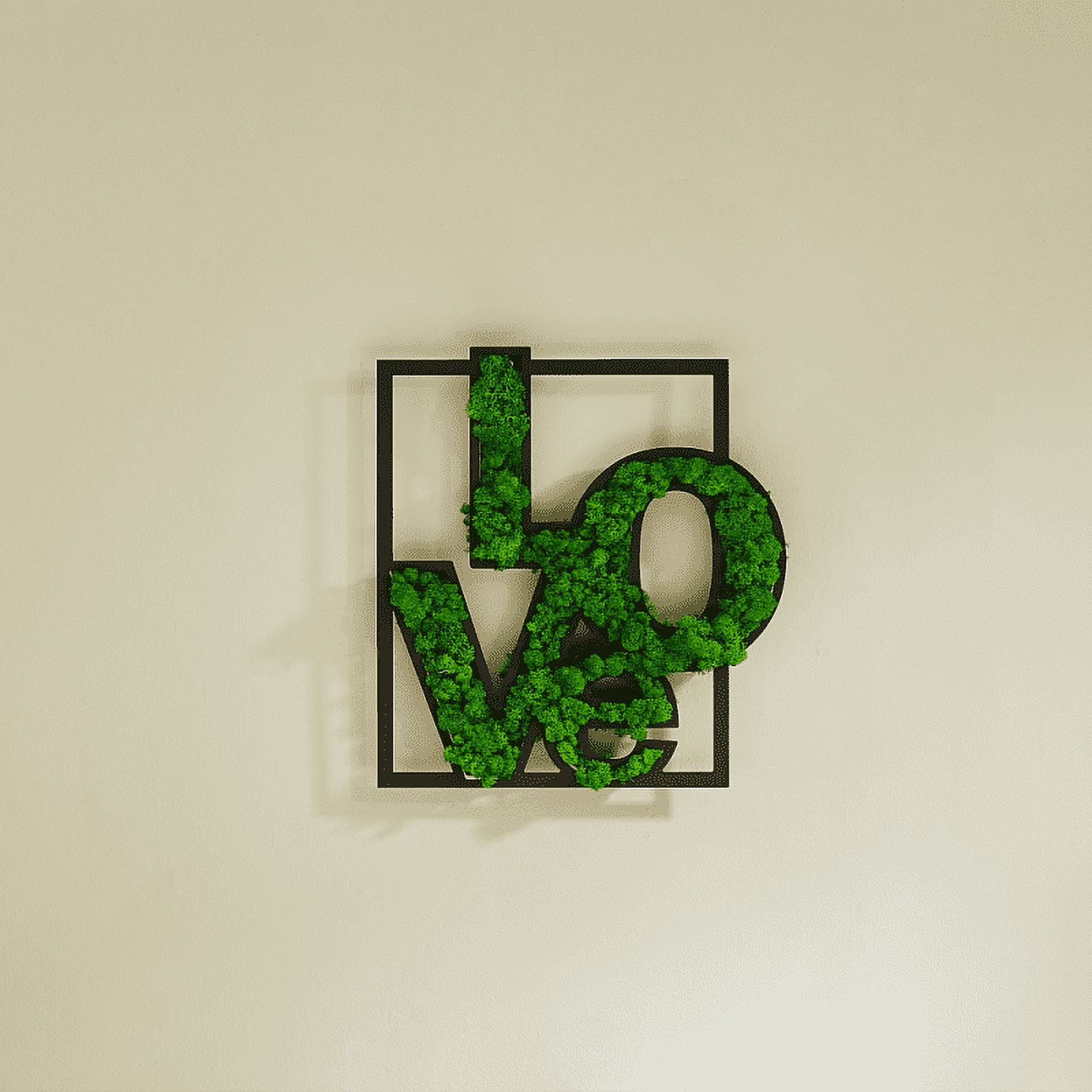 RELAX Letter Art Moss Wall Decor - Walmart.com