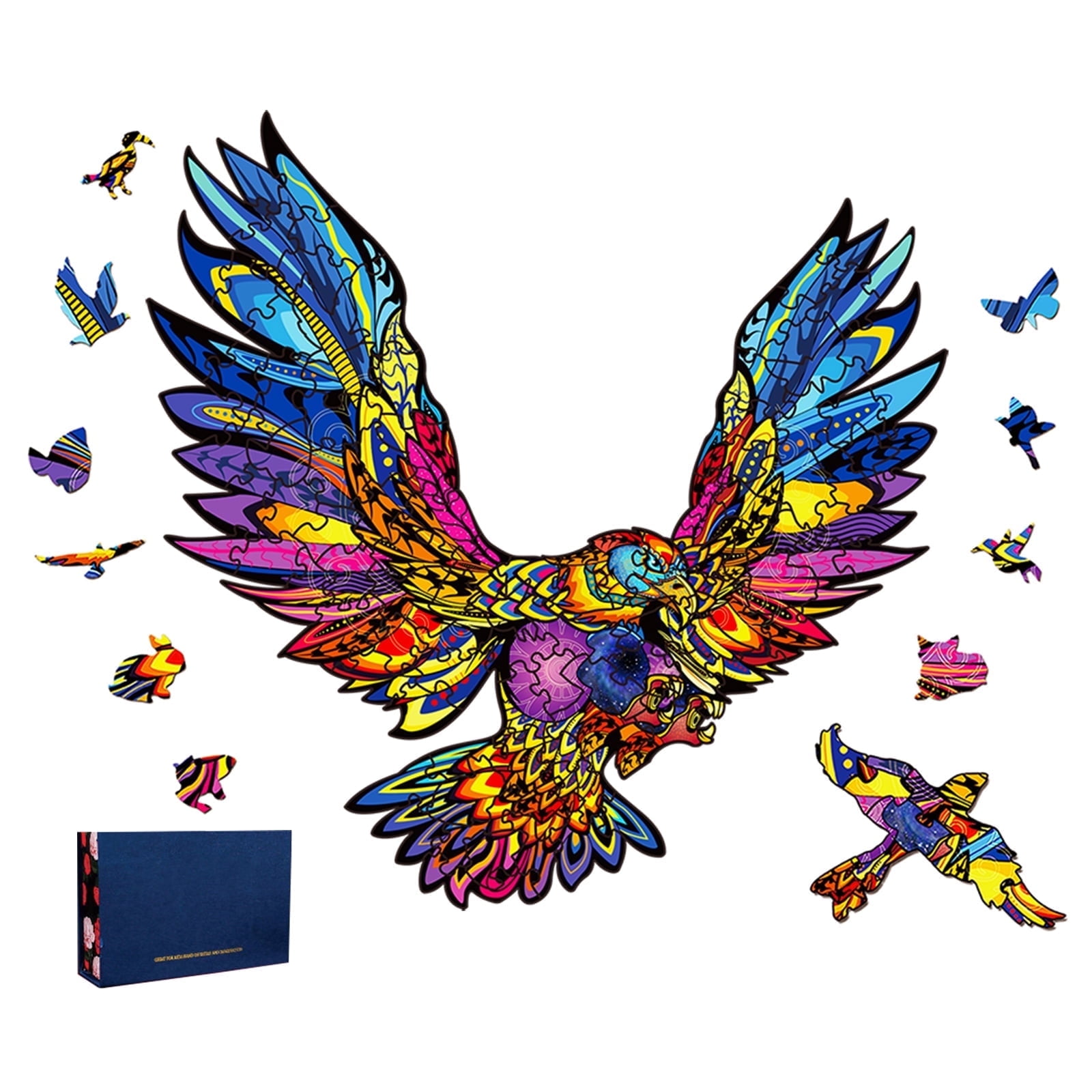 Keyohome Wooden Jigsaw Puzzles Unique Shape Jigsaw Pieces Best Gift for ...