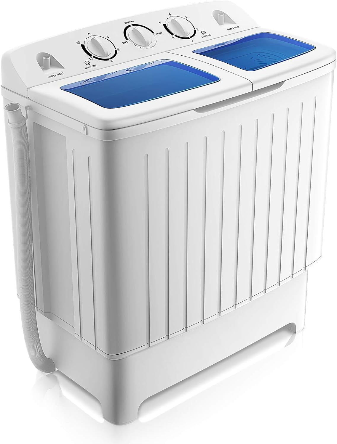 RELAX4LIFE Portable Twin Tub 20 LBS Capacity Laundry Washer & Spinner ...