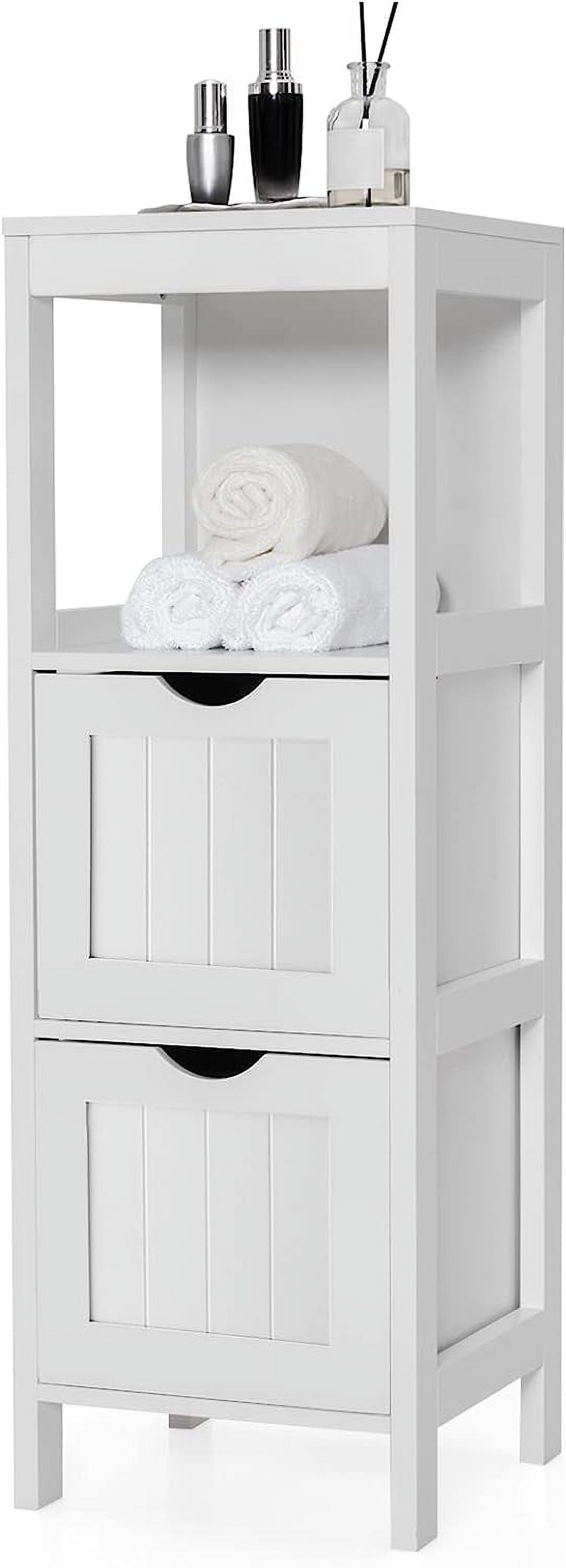 RELAX4LIFE Small Bathroom Storage Cabinet, Freestanding Storage ...