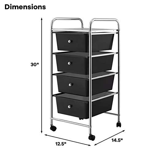 RELAX4LIFE Storage Drawer Carts Classroom Organization Rolling Carts ...