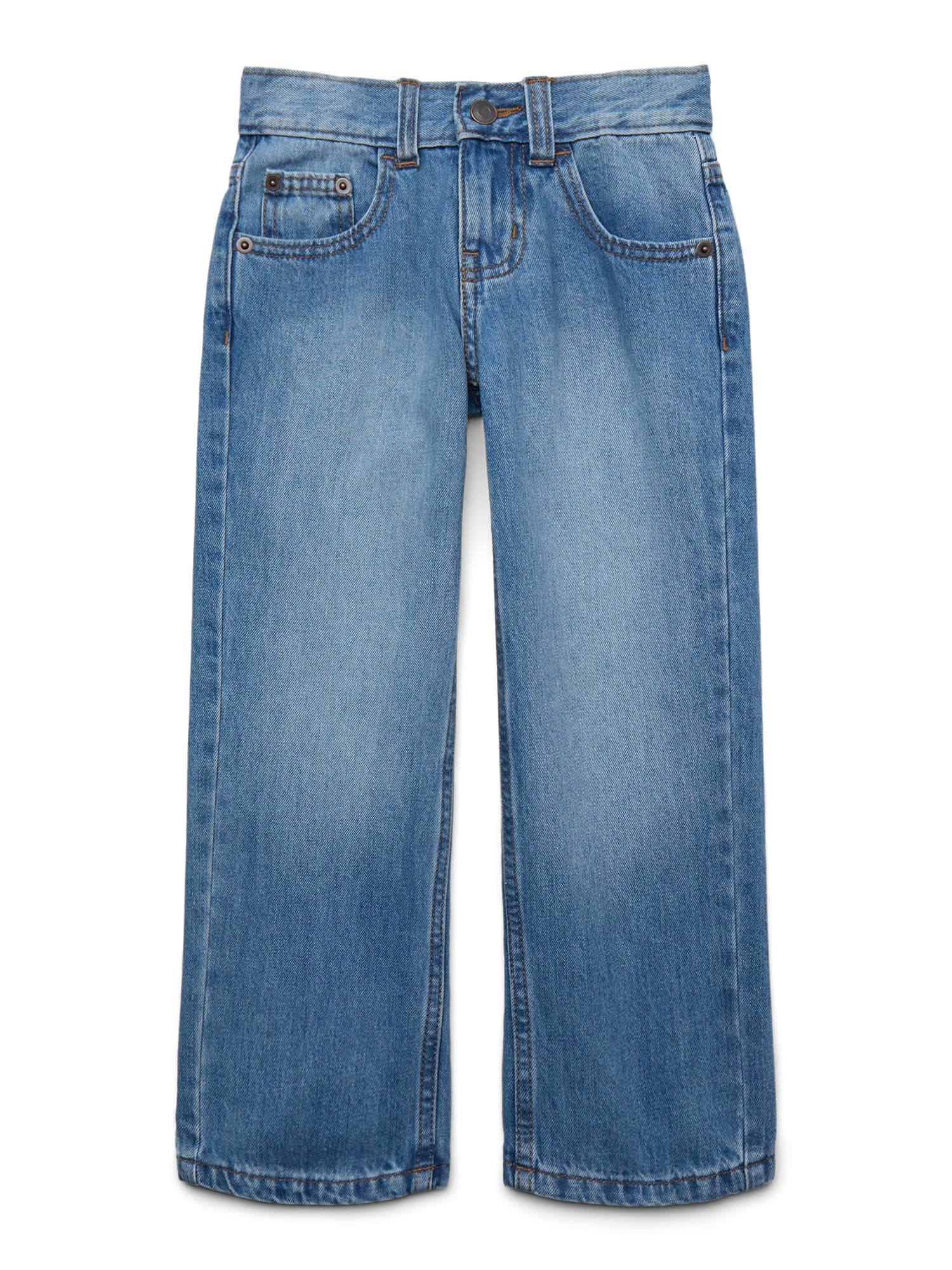 Wonder Nation Boy's Relaxed Straight Denim Jeans, Sizes 4-18 - Walmart.com