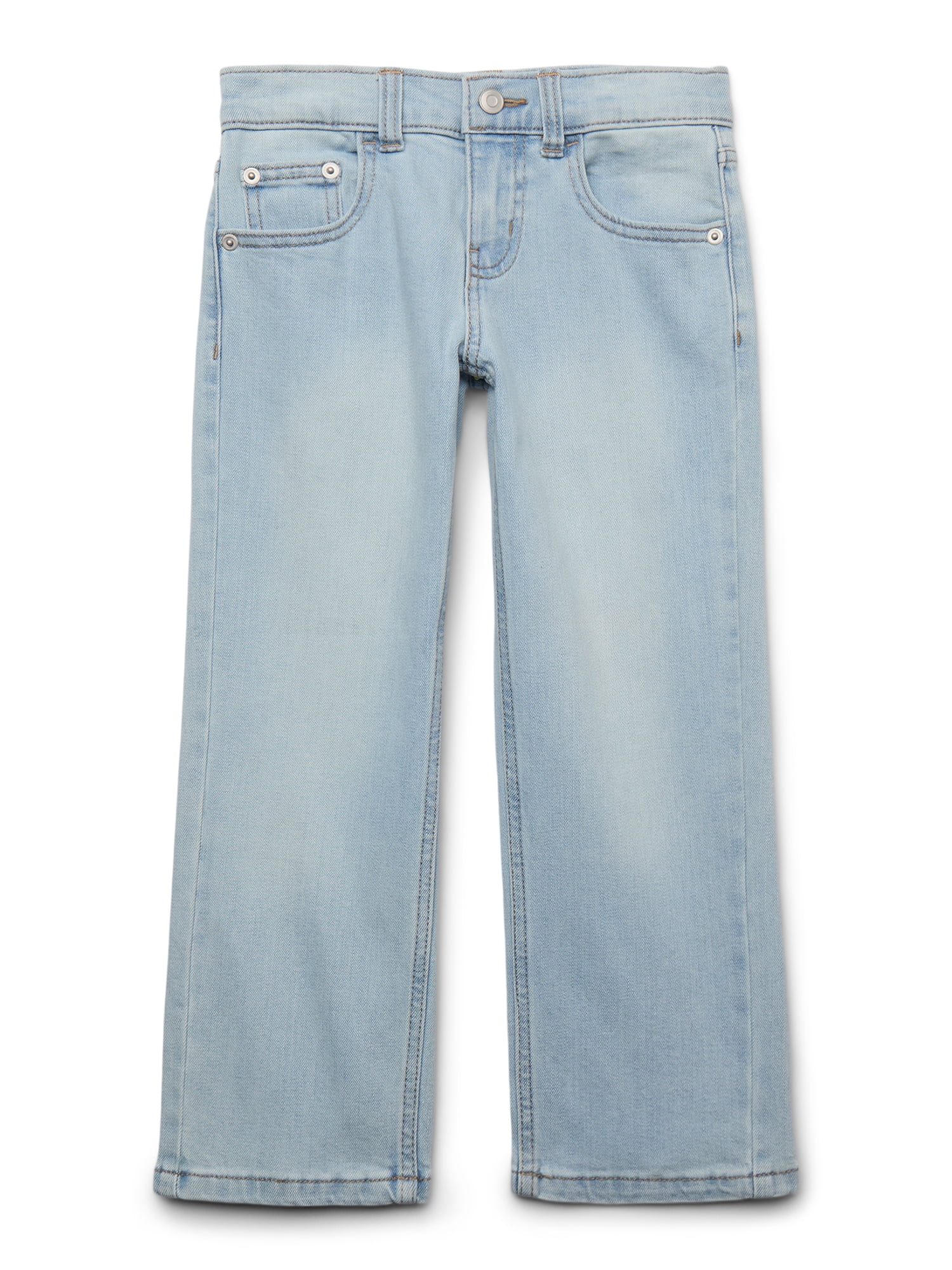 Wonder Nation Boy's Relaxed Straight Stretch Denim Jeans, Sizes 4-16, 6 ...