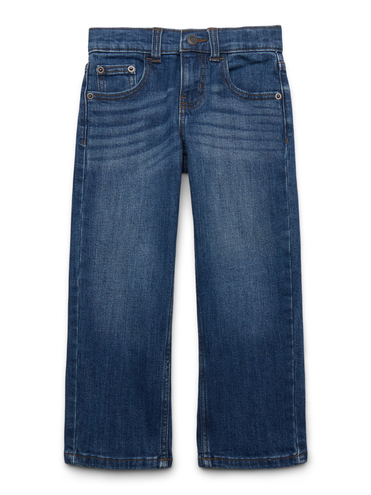 Wonder Nation Boy's Relaxed Straight Stretch Denim Jeans, Sizes 4-16, 6 ...