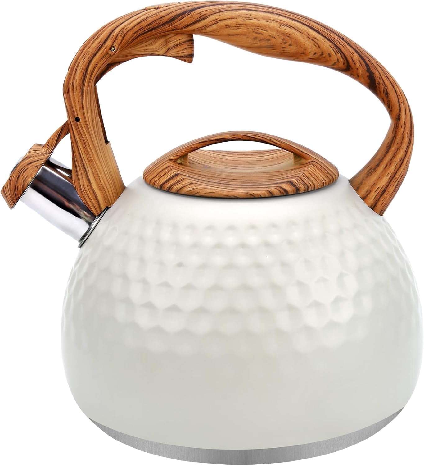 RELEMTRA Whistling Tea Kettle Stainless Steel 3 Liter Teapot with ...