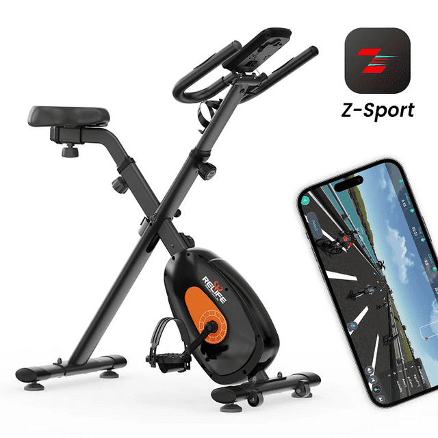 RELIFE Fitness Foldable Exercise Bike Smart Bluetooth-compatible ...