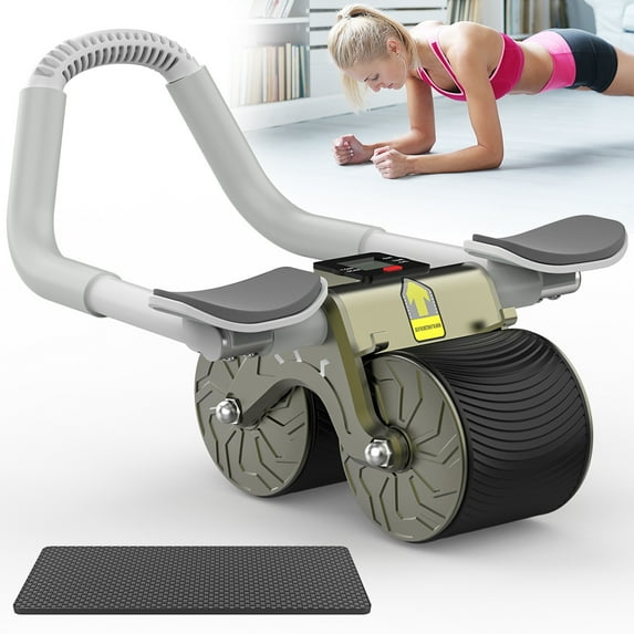 RELIFE SPORTS 2-In-1 Ab Roller & Plank Exercise Equipment With LCD, Ab ...