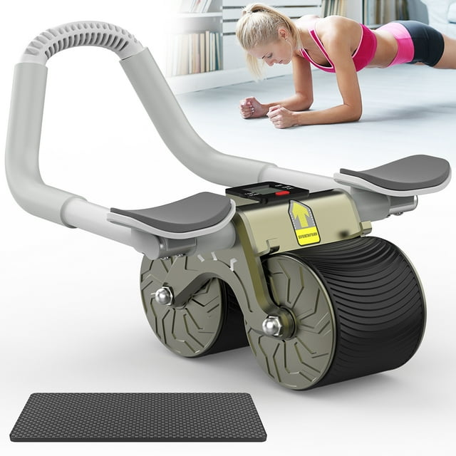 RELIFE SPORTS 2-In-1 Ab Roller & Plank Exercise Equipment With LCD, Ab ...