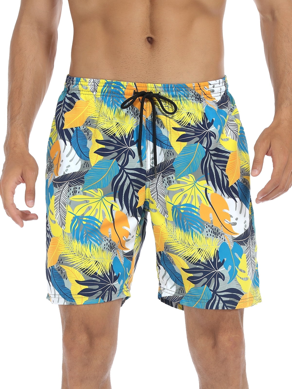 RELLECIGA Men's Swimwear, Quick Dry Jungle Swim Trunks, Board Shorts ...
