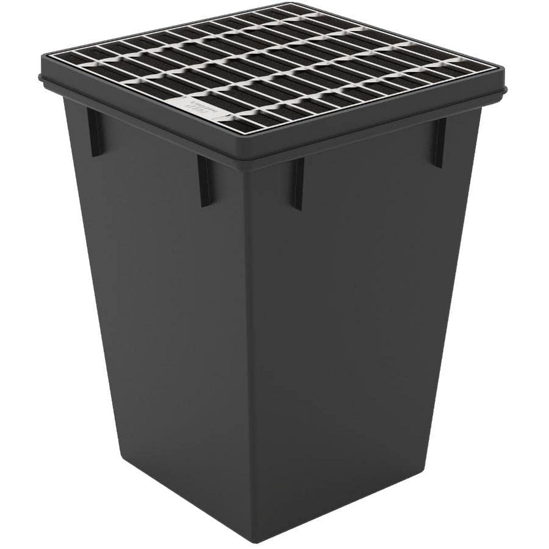 RELN 18 x 18 x 24 Deep Catch Basin - with Galvanized Grate, Black Units ...