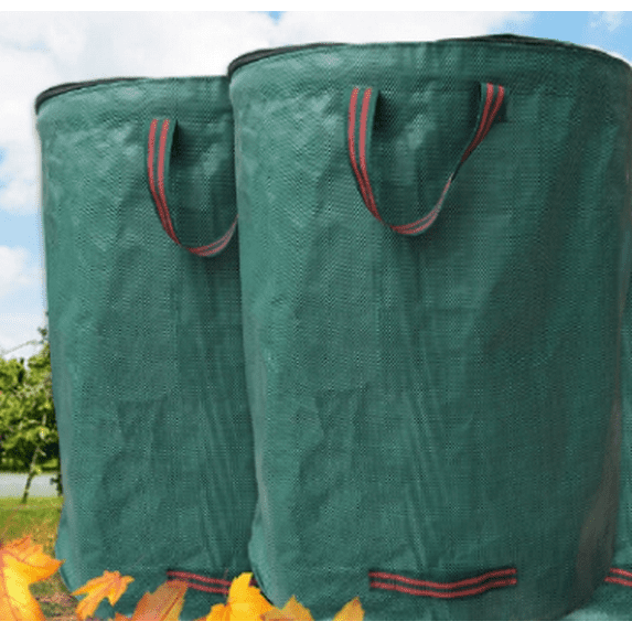 RELOIVE 3 Pack 72 Gallons Reusable Yard Waste Bags with Lid, Extra ...