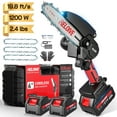 RELOIVE Mini Chainsaw 6 Inch Cordless with 2 Batteries, 3 Chains ...