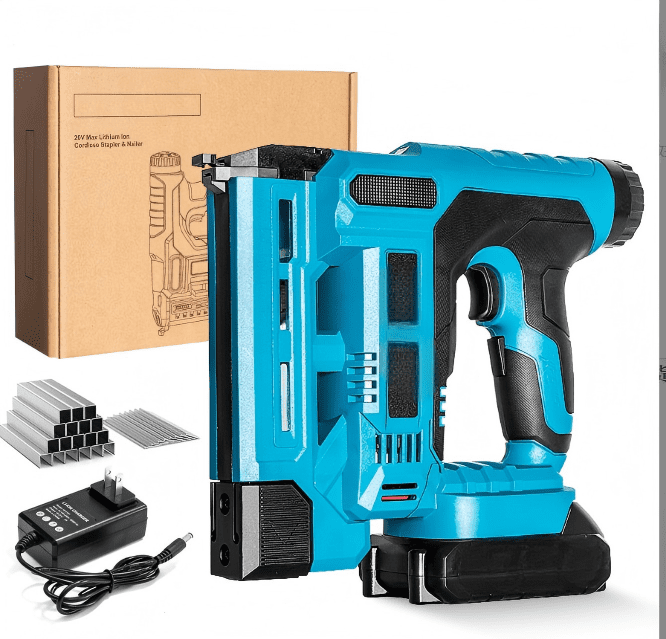 RELOIVE Cordless Electric Nail Gun, Naile with Battery 1.5Ah X 2 ...