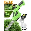 G PEH 2 in 1 Cordless Grass Shears & Mini Hedge Trimmer, Handheld, ABS ...