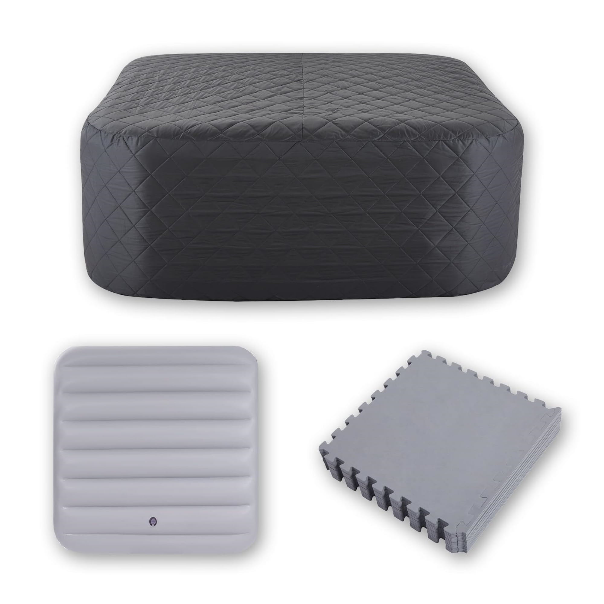 RELXTIME Inflatable Hot Tub Insulation Cover Set, CEC Set for 73-inch ...