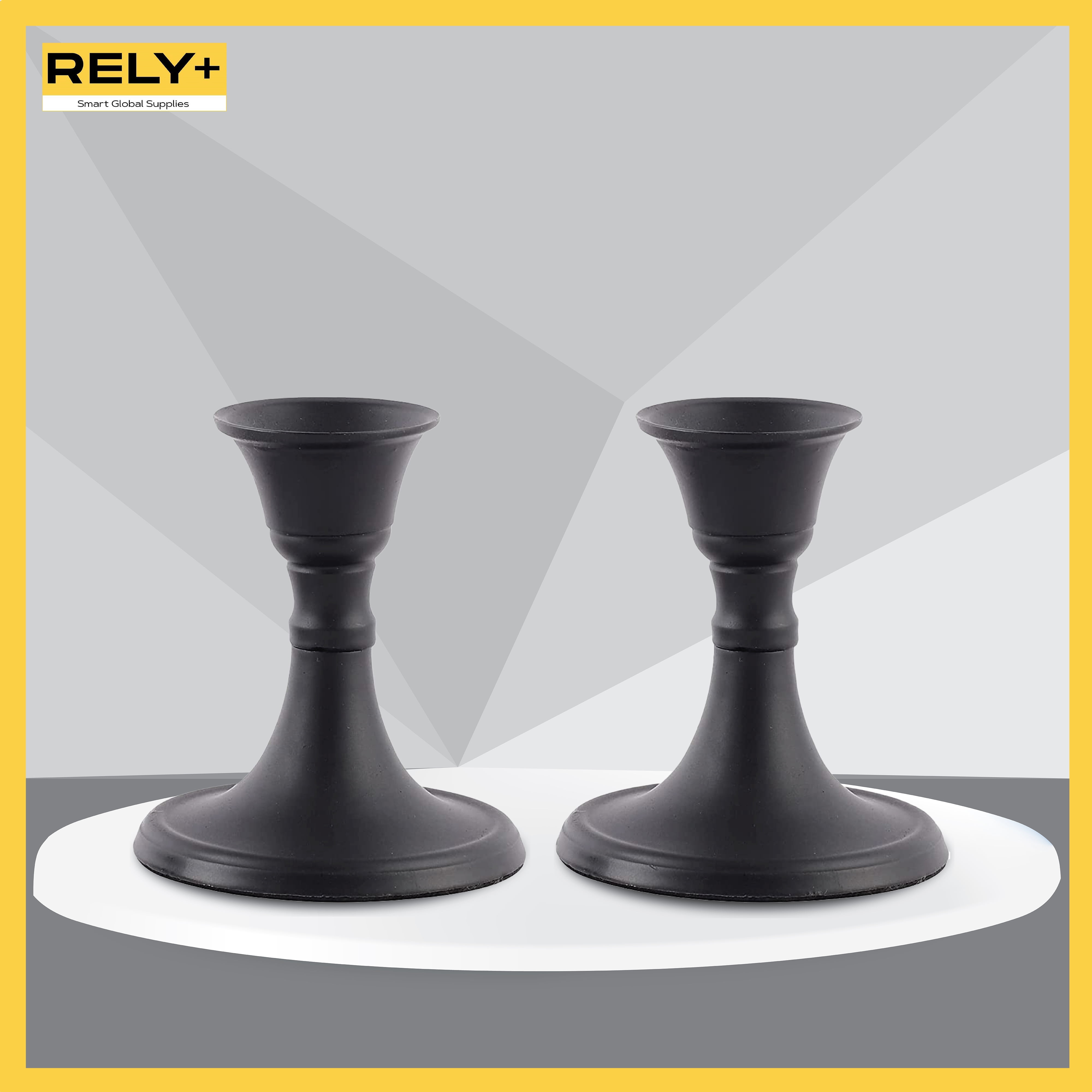 RELY+ 3" Candlestick Holders Set of 2 Taper Decorative Candle Holders ...