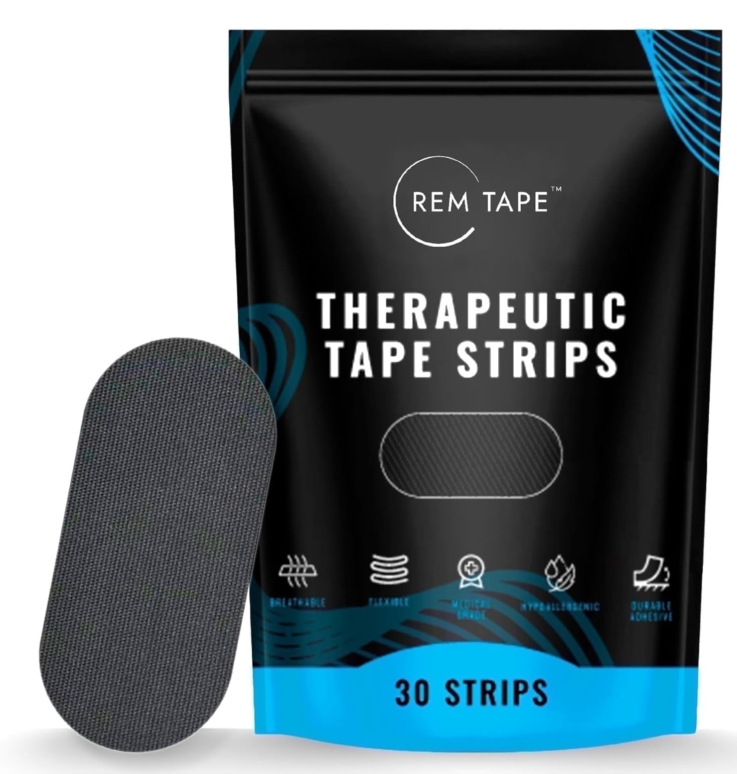 REM Tape, 30 Strips Mouth Tape for Sleeping, Reduce Snoring and Dry ...
