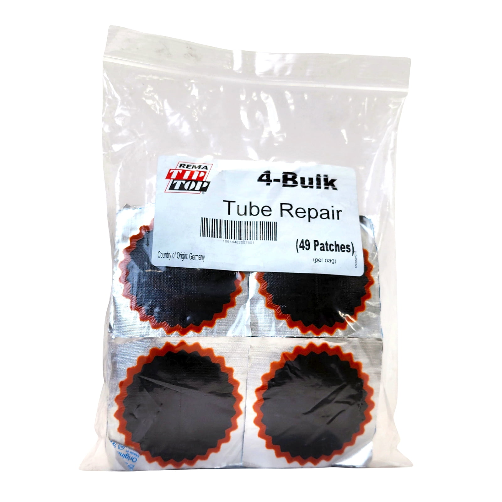 REMA No. 4 Tube Patch, 49 units of 3-in Round, Red Feather Edge ...