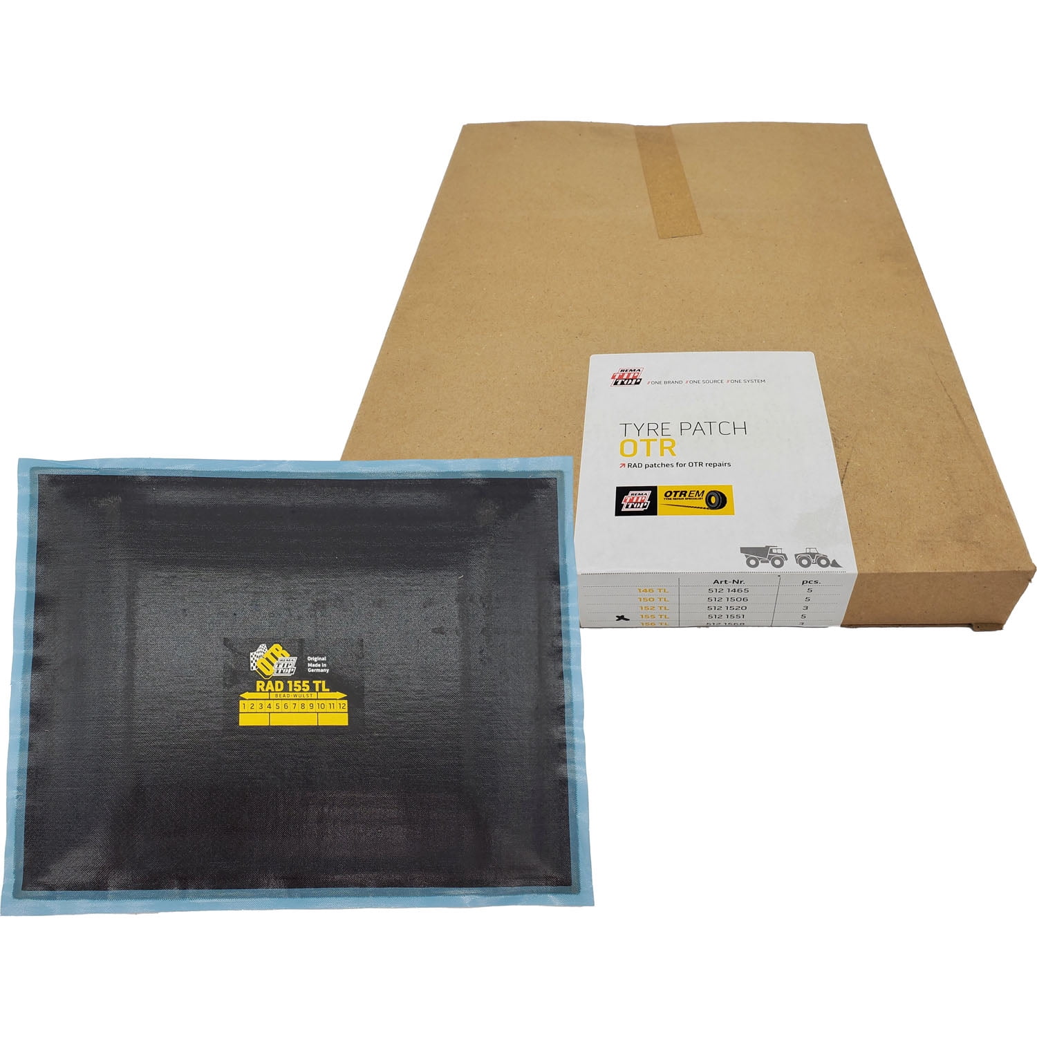 REMA TIP TOP RAD-155 Vulcanizing Radial Flat Tire Patches - Walmart.com