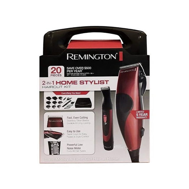 REMINGTON HC1094, Home Barber Haircut Kit 14pc - Walmart.com