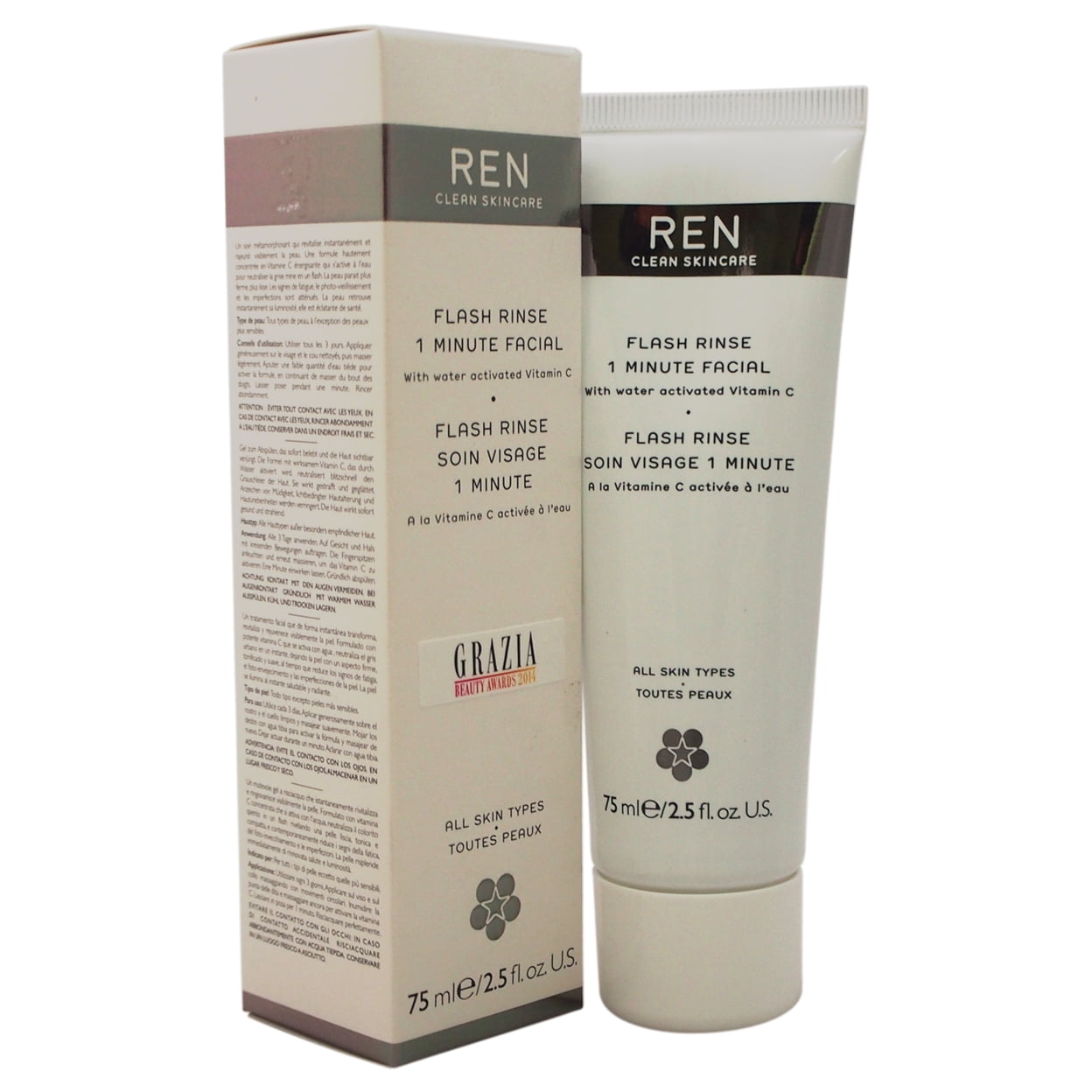 REN Skincare Flash Rinse 1 Minute Facial - 2.5 Oz - Walmart.com