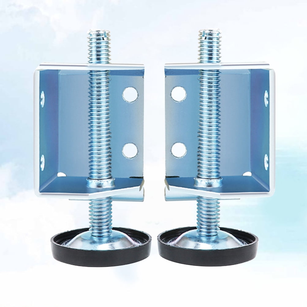 RENACLIPY Adjustable Furniture Levelers, 1 Pair Steel Floor Protectors ...