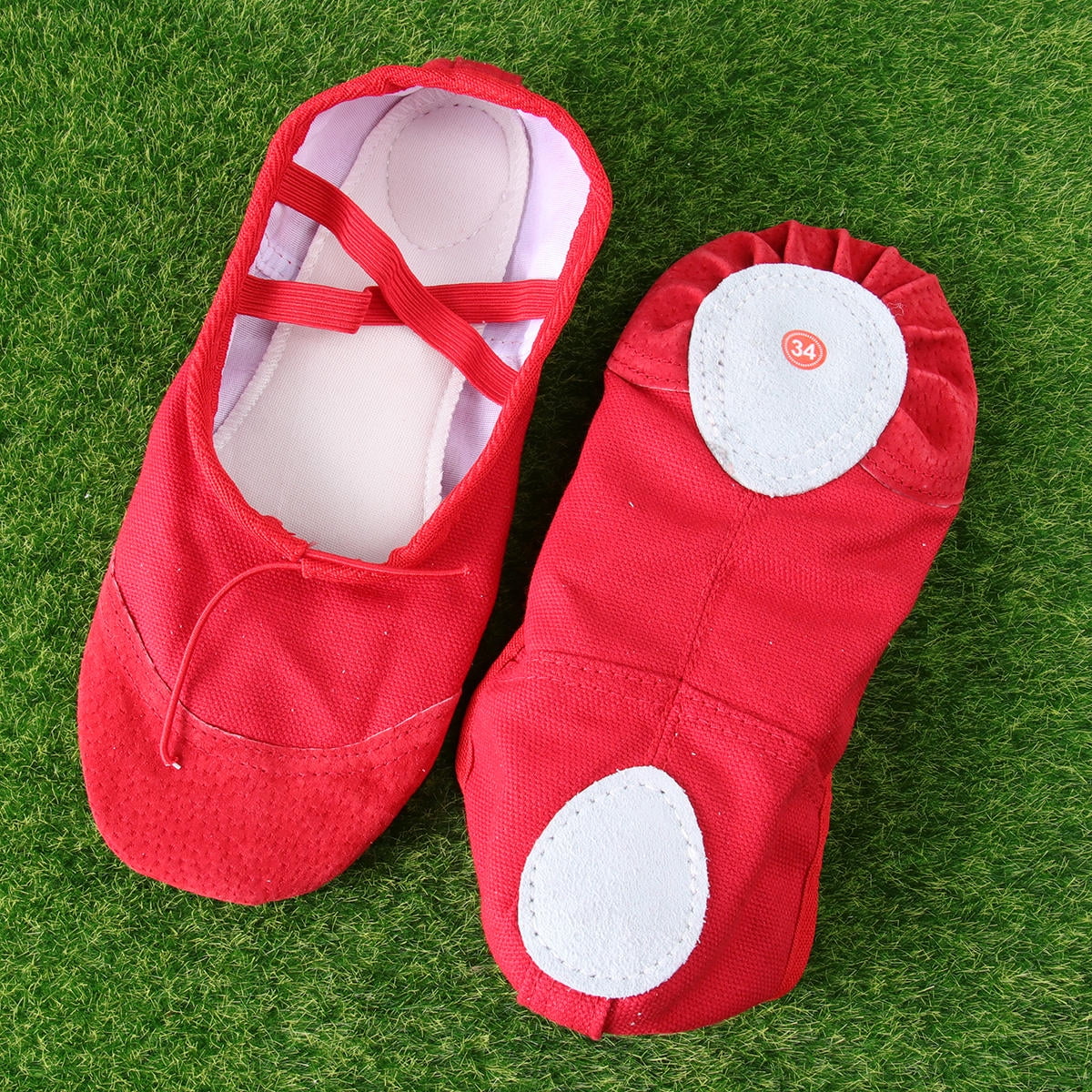 RENACLIPY 1 Pair of No Heel Ballet Shoes Protection for Folking Dance ...