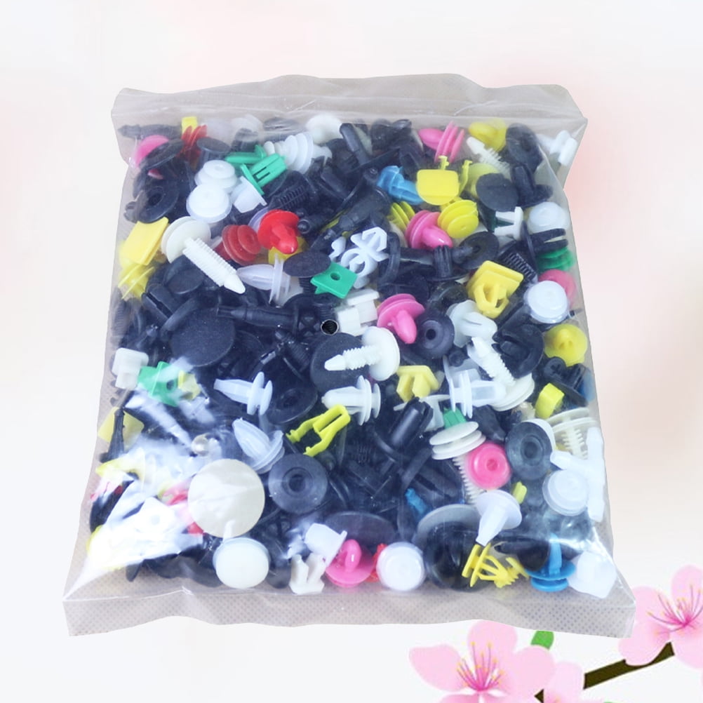 RENACLIPY 1 Push Pin Rivets Set with Plastic Body Clips Assorted Color ...