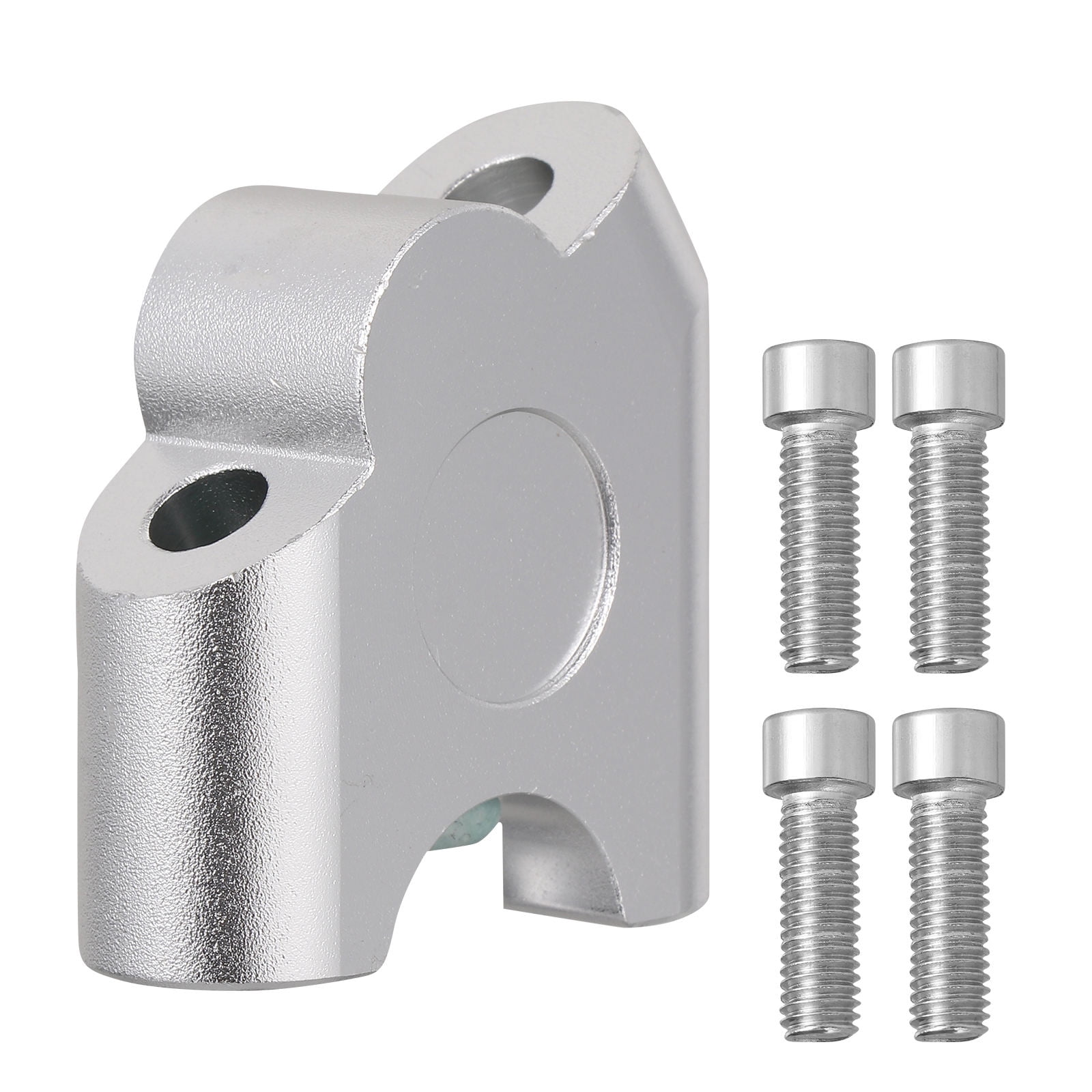 RENACLIPY 1 Set 5.8X2.0In Silver Pivoting Handlebar Clamp Riser for ...
