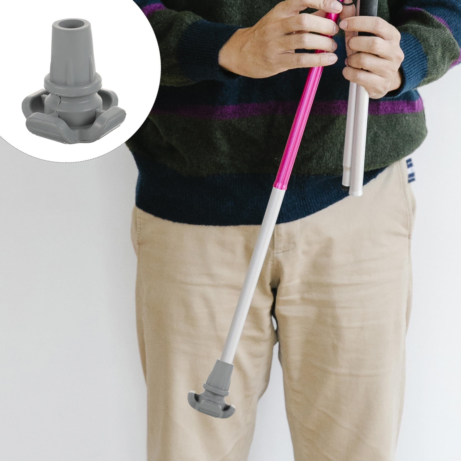 RENACLIPY 1 Set Cane Feet Tips Grey Color for Daily Use - Walmart.com