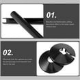 RENACLIPY 1 Set Decorative Pipe Hole Cover Plate PVC Black for Wall ...