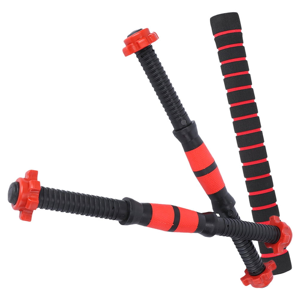 RENACLIPY Threaded Dumbbell Bars Dumbbell Extension Rod Red Universal ...