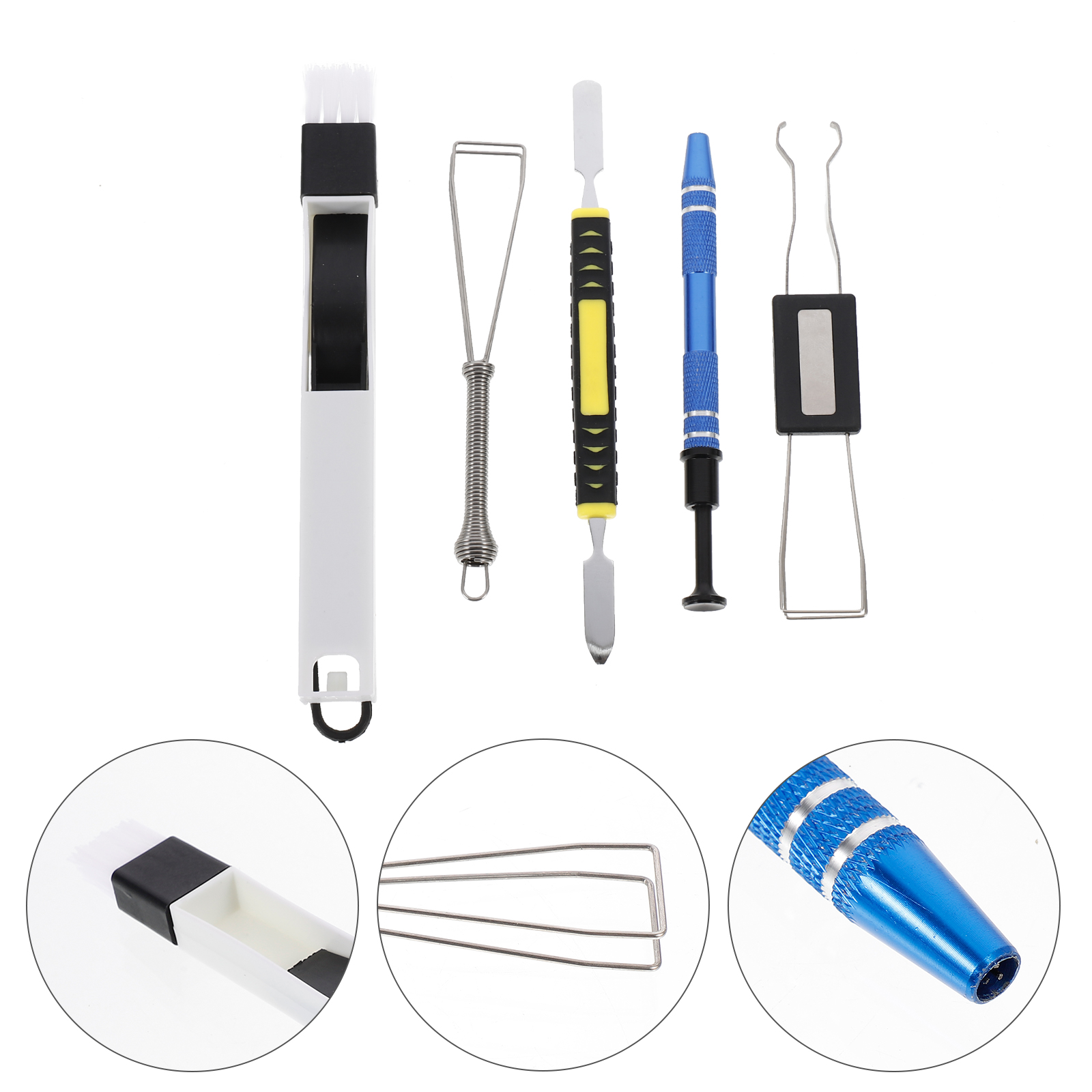 RENACLIPY 1 Set Keycap Puller With Cleaning Brush Mechanical Keyboard ...