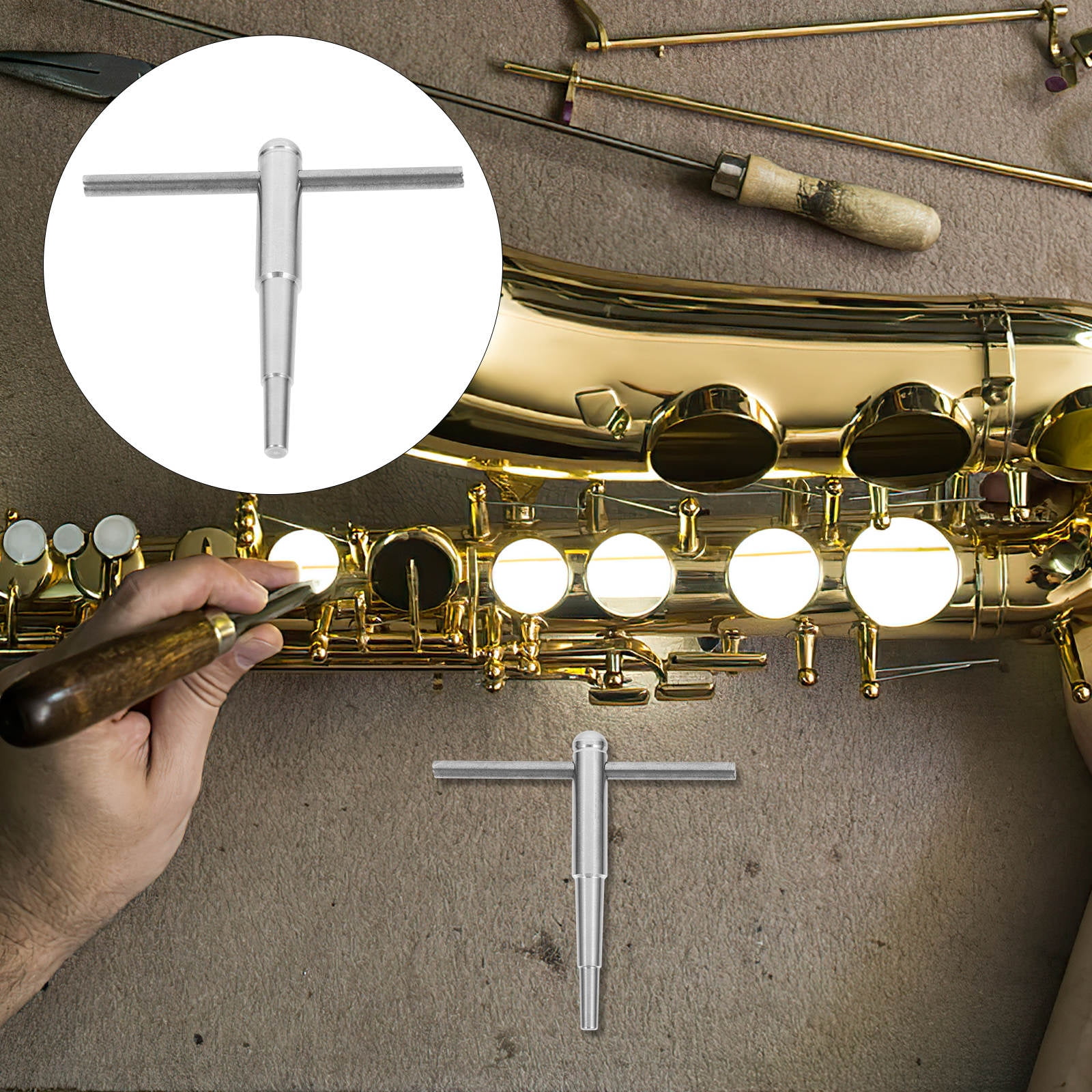 RENACLIPY 1 Set Metal Trumpet Mouthpiece Truing Tool for Professional ...