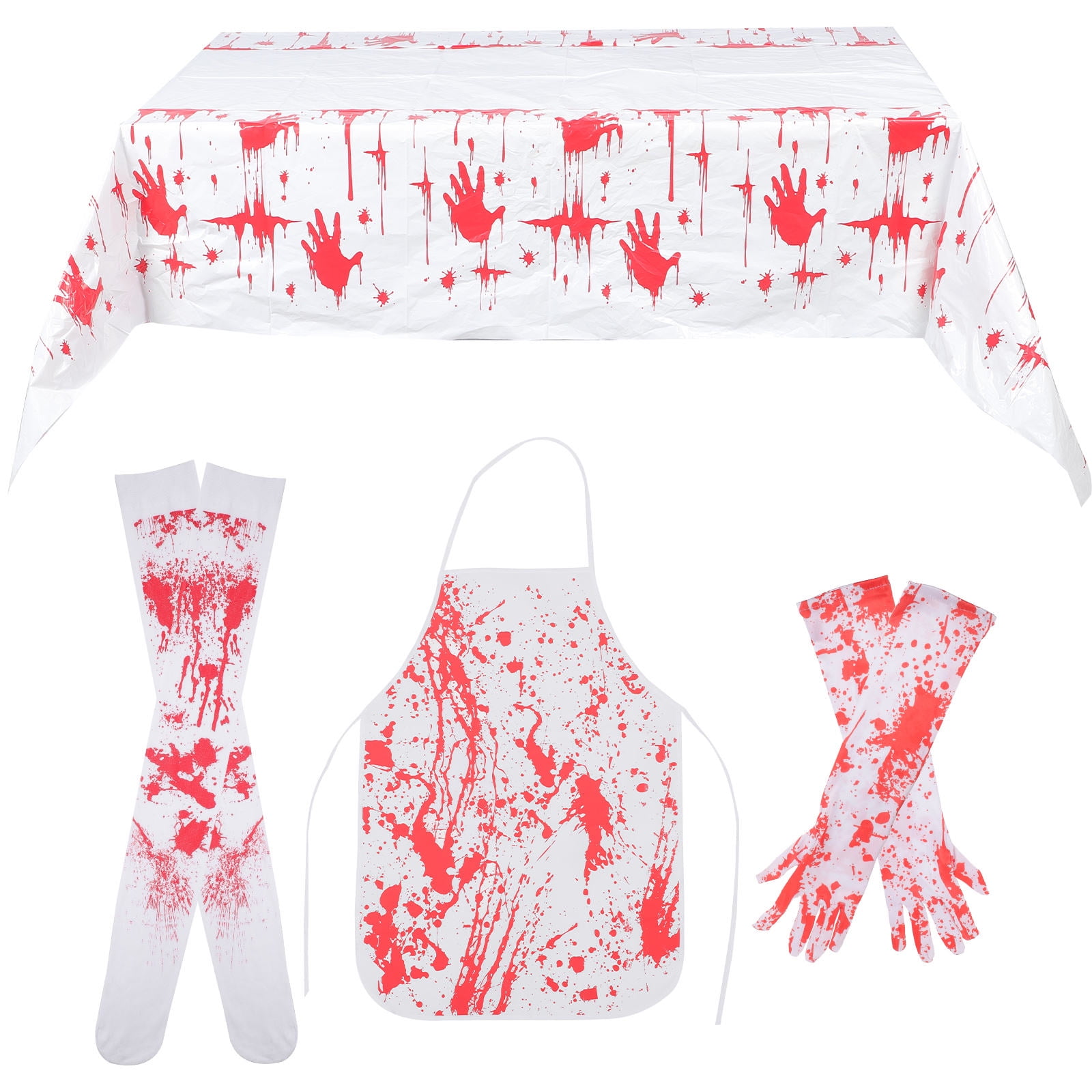 RENACLIPY 1 Set Scary Bloody Apron Kit For Parties Horror Design Fabric ...