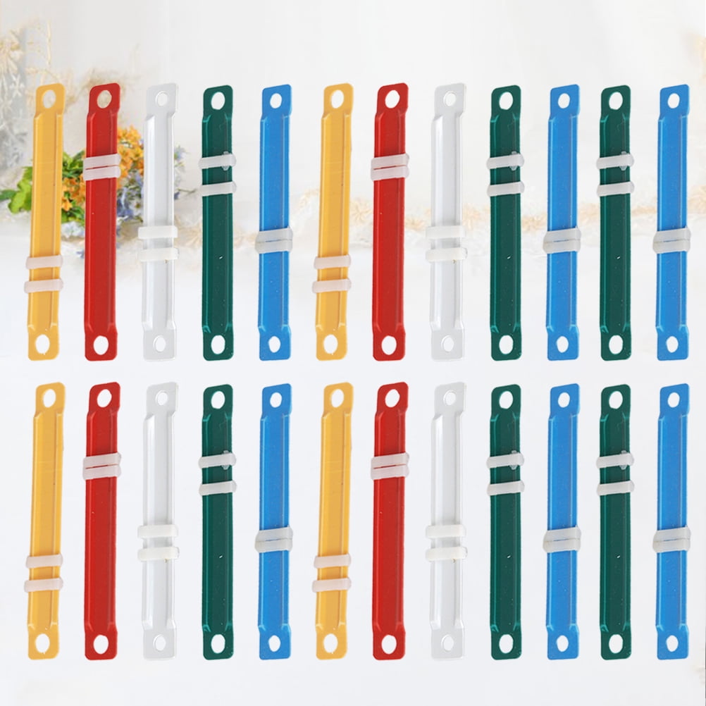 RENACLIPY 100 Pcs Paper Clips Clamps Plastic Assorted Color for Quick ...