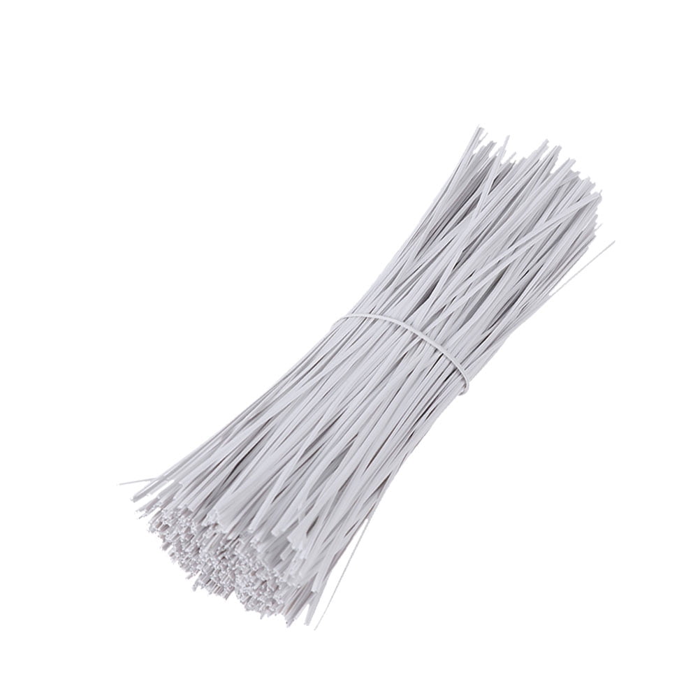 RENACLIPY Multipurpose Cable Tie Ties Plastic Coated Iron Wire 1000 Pcs ...