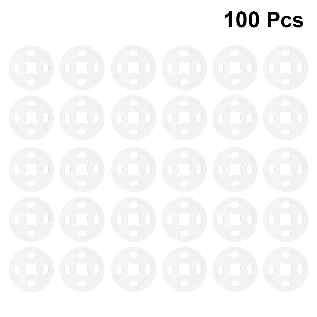 RENACLIPY 100 Pieces Clear Resin Sew-On Snaps Fasteners for Clothing ...