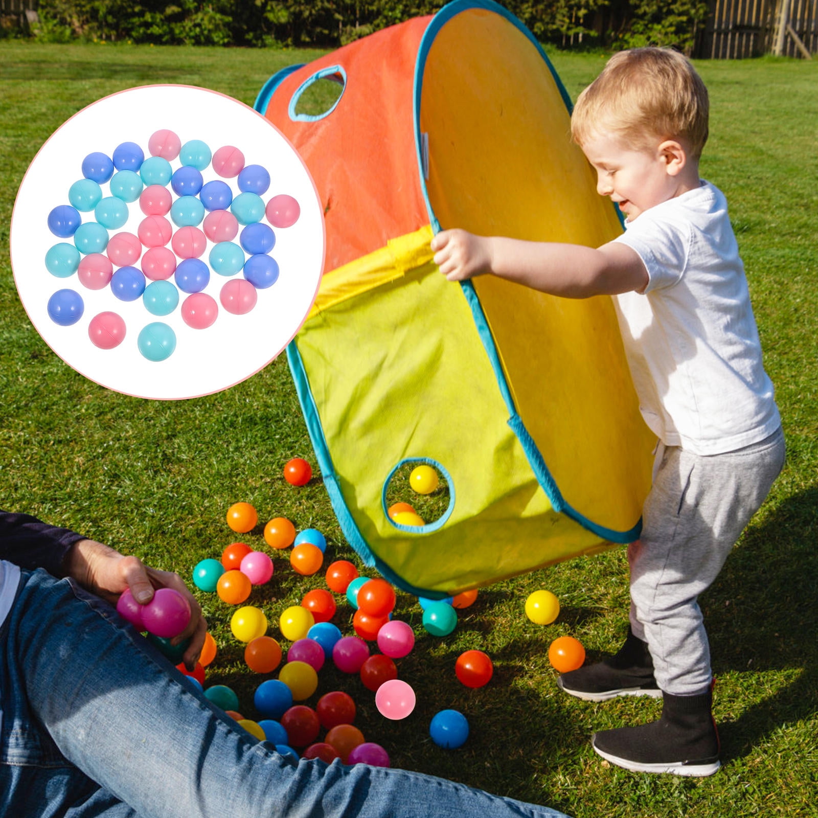 RENACLIPY Pool Toys for Children Small Balls for Toddlers 100pcs ...