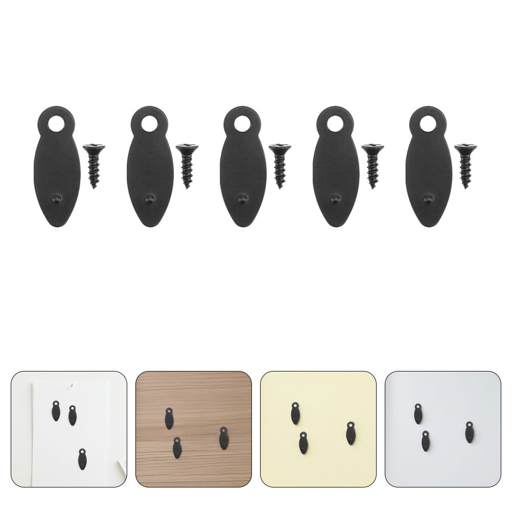 RENACLIPY 100pcs Picture Frame Back Fixing Hardware Black Iron Frame ...