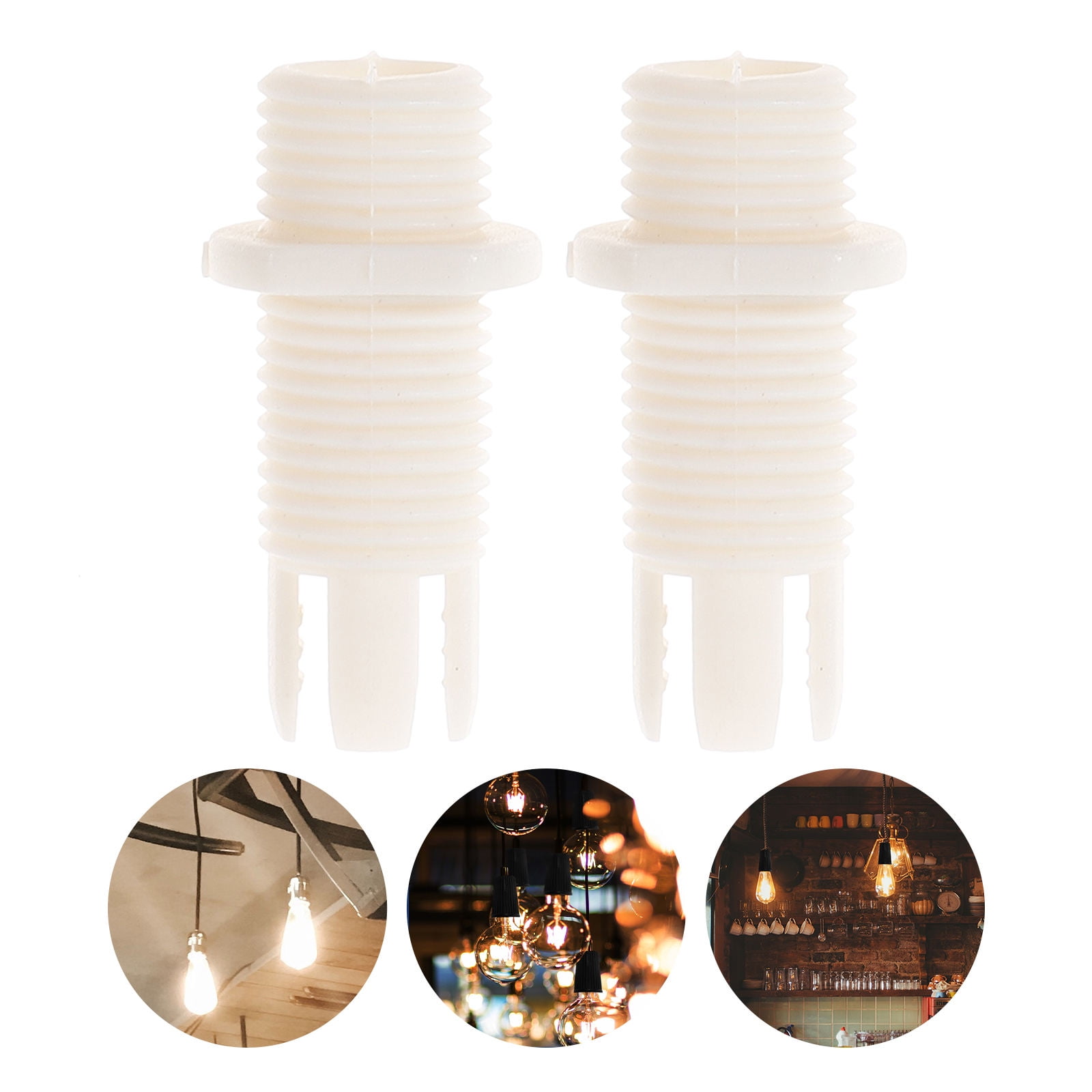 RENACLIPY 100pcs White Plastic Cable Glands for Pendant Light Ceiling ...