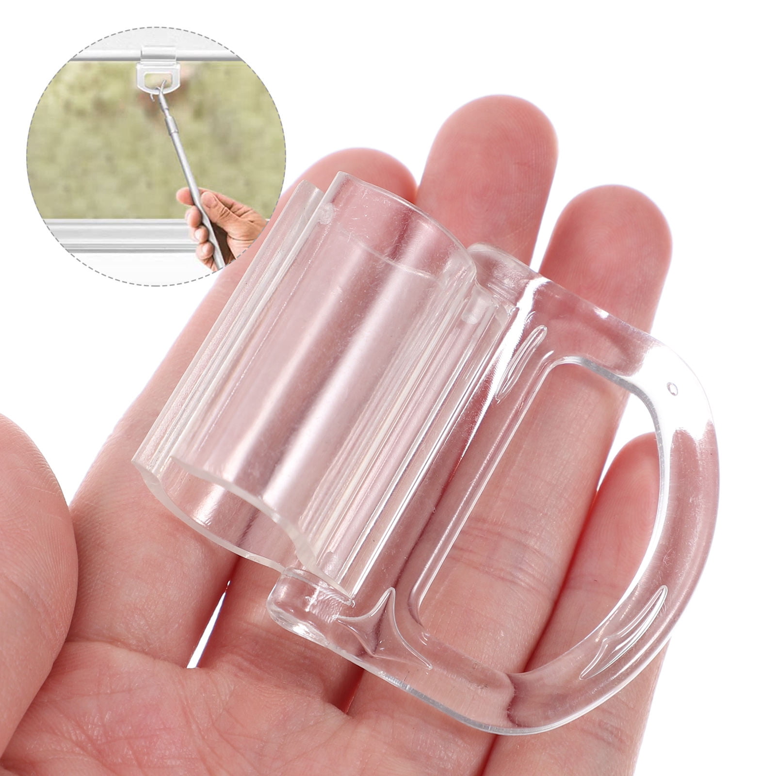 RENACLIPY Roller Shade Handle Roller Window Shades Pull Transparent Abs ...